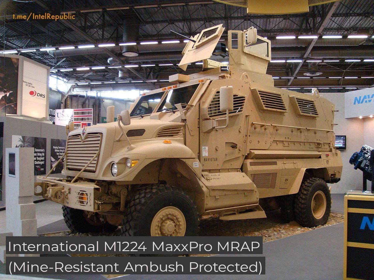 📽️-A, THIS is the International MaxxPro MRAP, burning away in HD