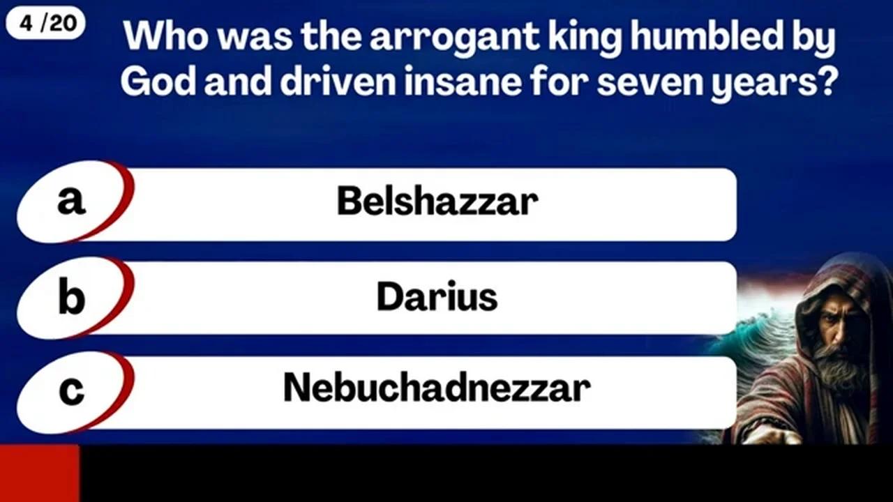 THE Old Testament Quiz Challenge🤔| Test Your Biblical Knowledge!