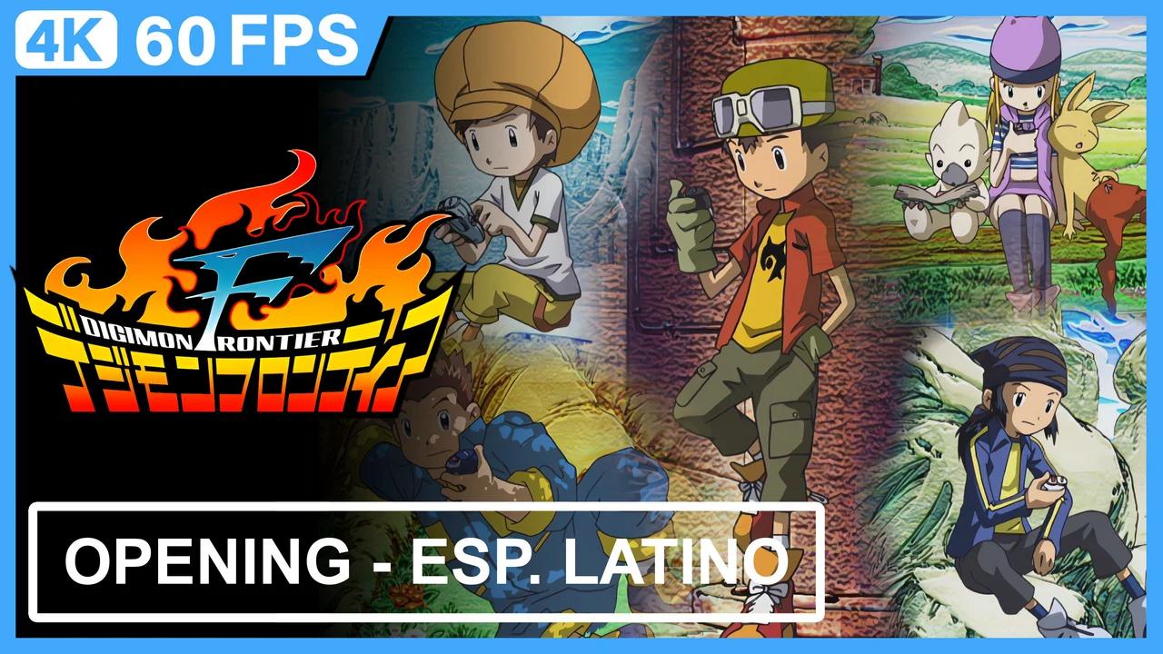 Digimon Frontier Opening |Español Latino| [4K 60FPS AI Remastered]