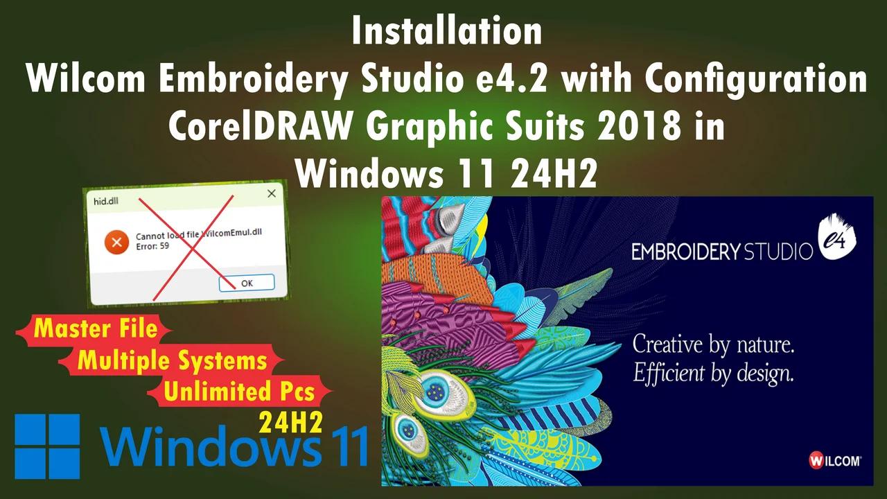 Installation Wilcom Embroidery Studio e4.2 with Configuration CorelDRAW ...