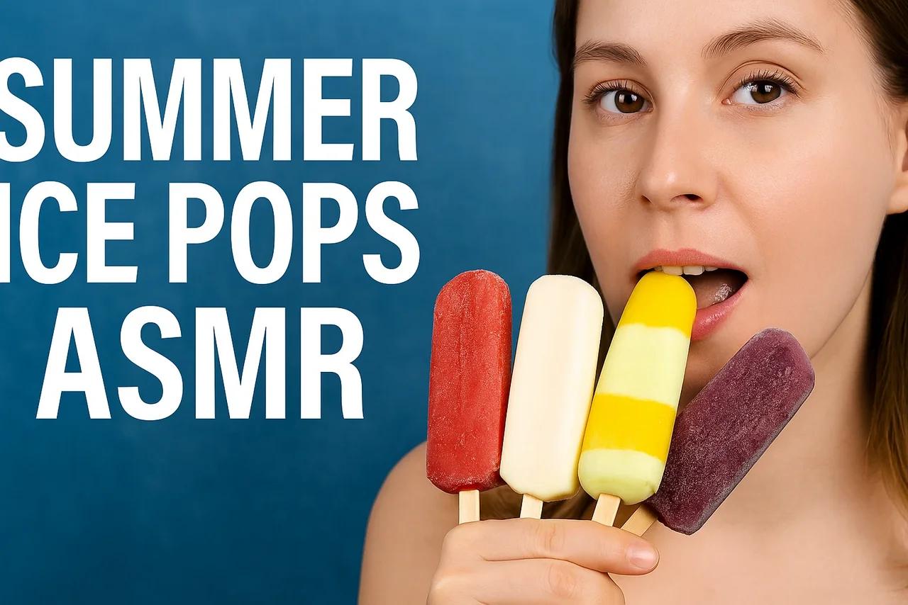 Summer Ice Pops ASMR | Chilling Eating Sounds for Hot Days 🍧 ️
