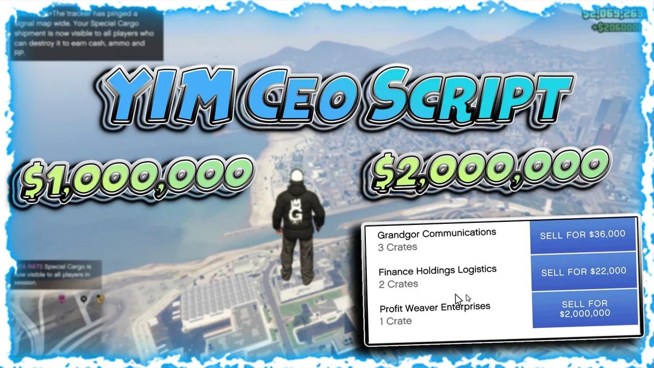 GTA V Online 1.69 CEO WareHouse $2,000,000 Script Free Mod Menu for Yim ...