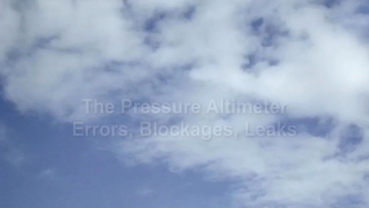 10 ATPL Training Flight Instruments #10 Pressure Altimeter Errors ...