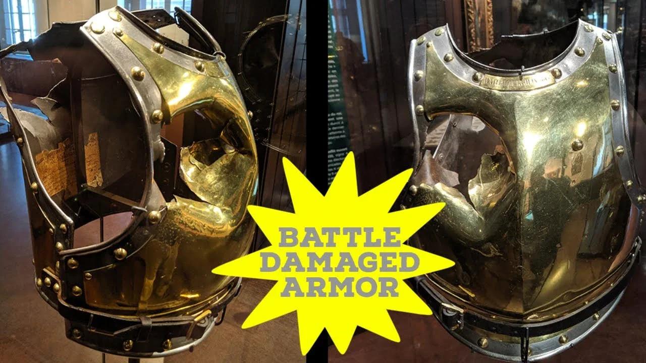 French Armor Damaged At Waterloo By A Cannonball by High Caliber History