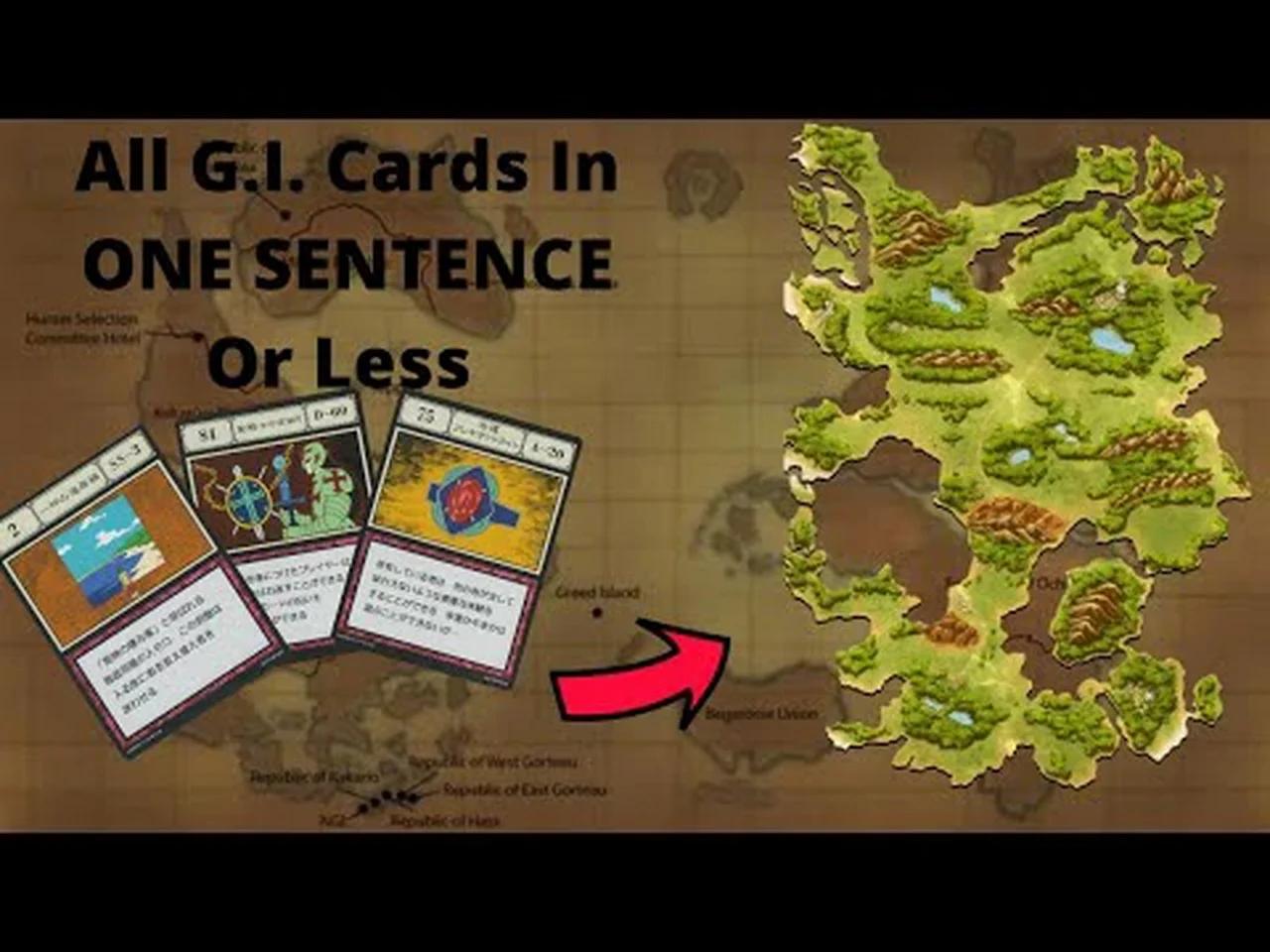 All Greed Island Cards described in ONE SENTENCE or less