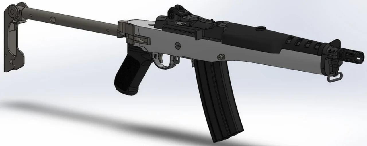 Ruger AC-556 (STP, STL, SLDPRT)