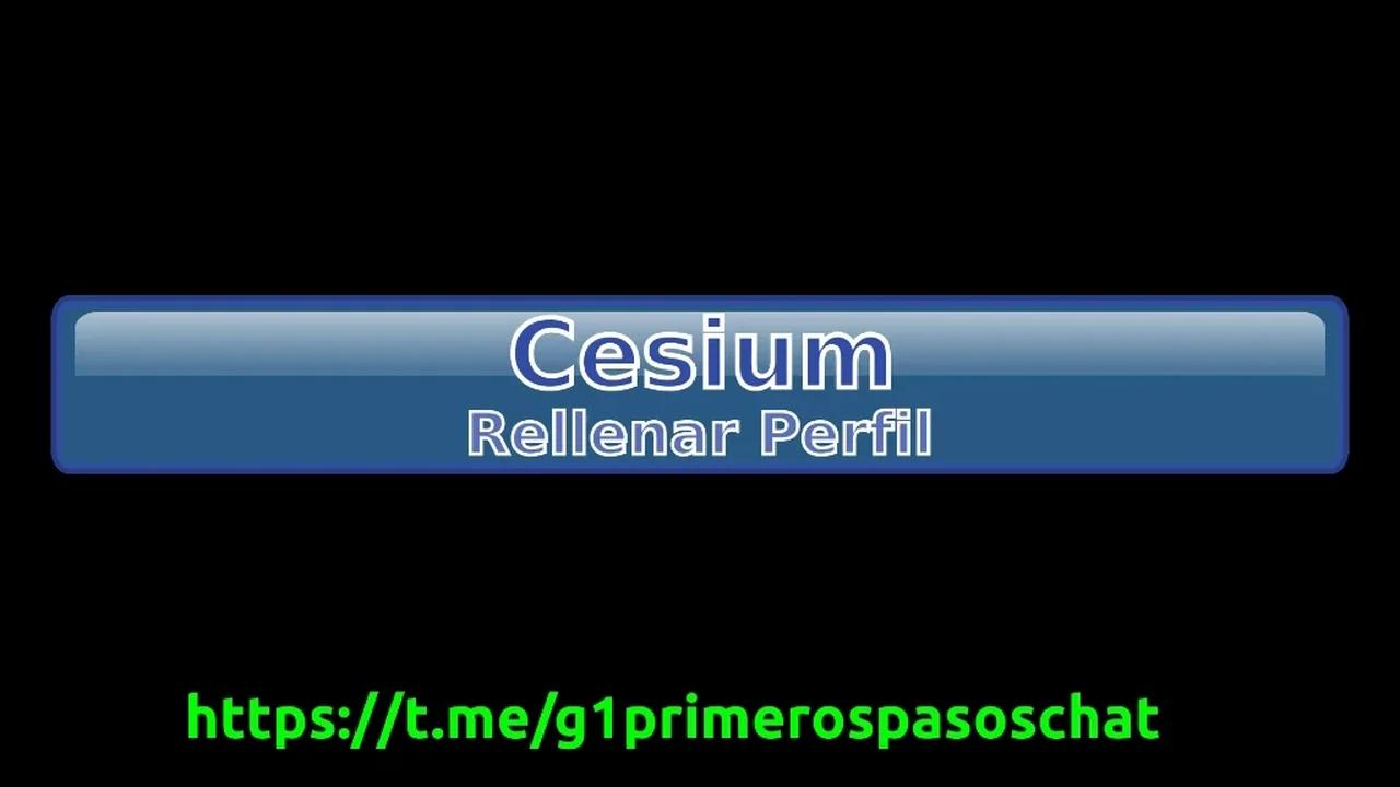 Como rellenar nuestro perfil en el monedero Cesium