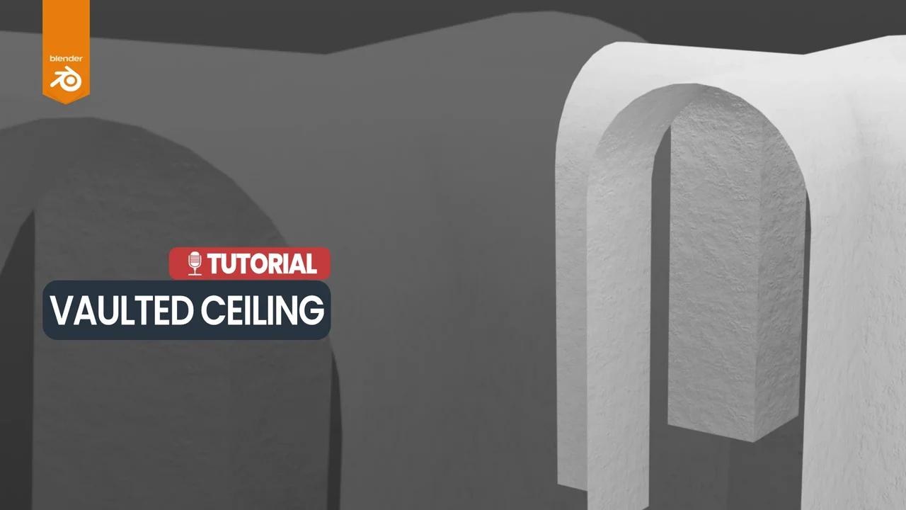 How To Make Cross Vaulted Ceilings In Blender 4 3 Tutorial