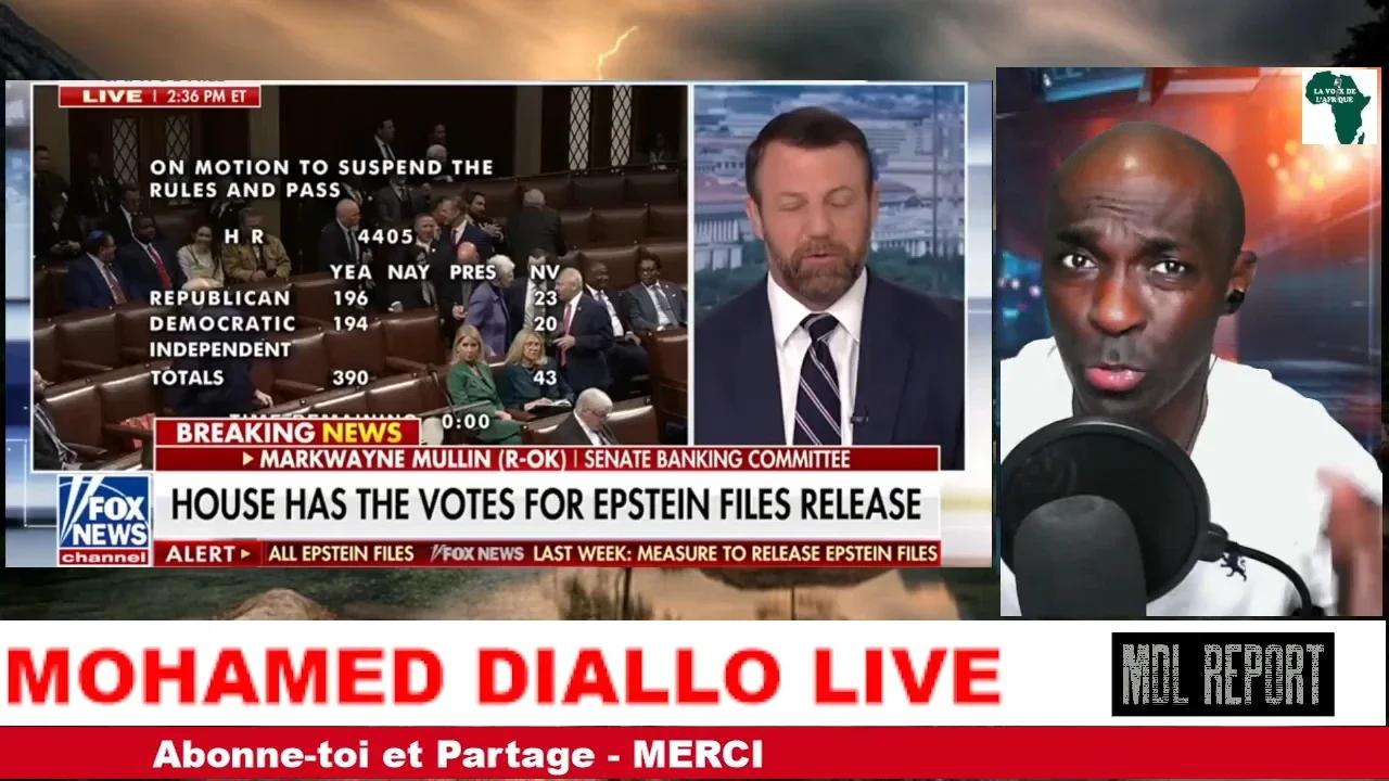 Mohamed Diallo - Énorme ! Les dossiers Epstein seront accessibles à ...