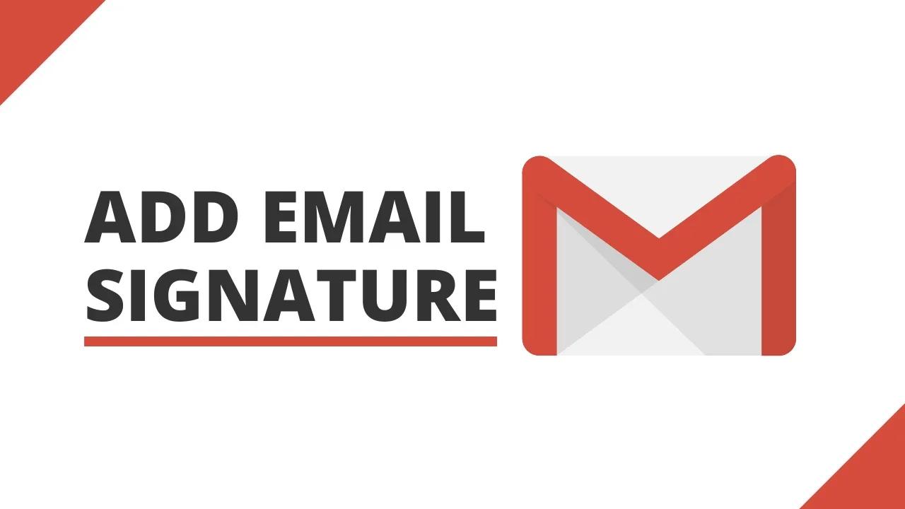 How to add an email signature in Gmail (text, logo, website)