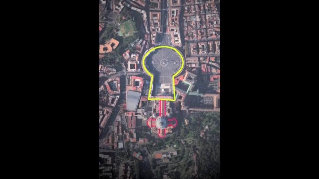 WHY Is the VATICAN COMPLEX a GIANT KEYHOLE With An INVERTED CROSS ? WHY ...