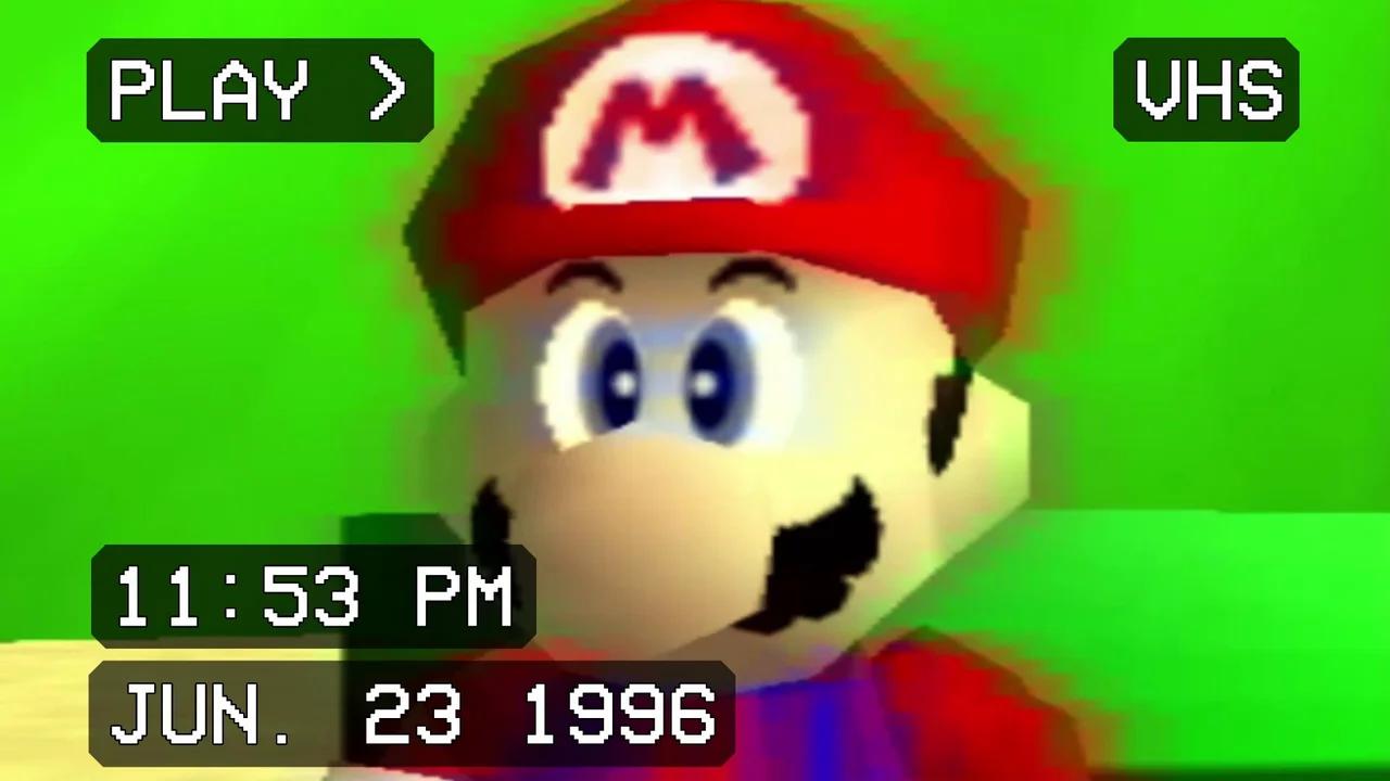 Super Mario 64 (N64) - VHS Shaders RetroArch