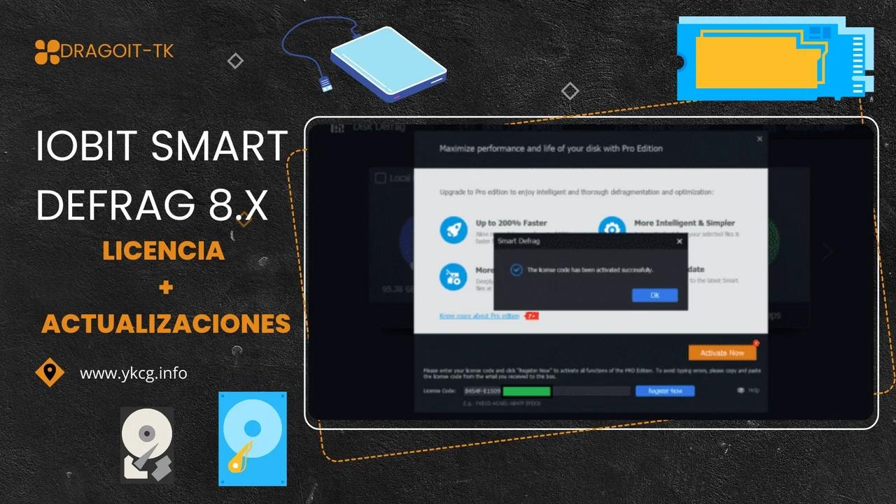 Iobit Smart Defrag 8.x Licencia Gratis + Actualizaciones