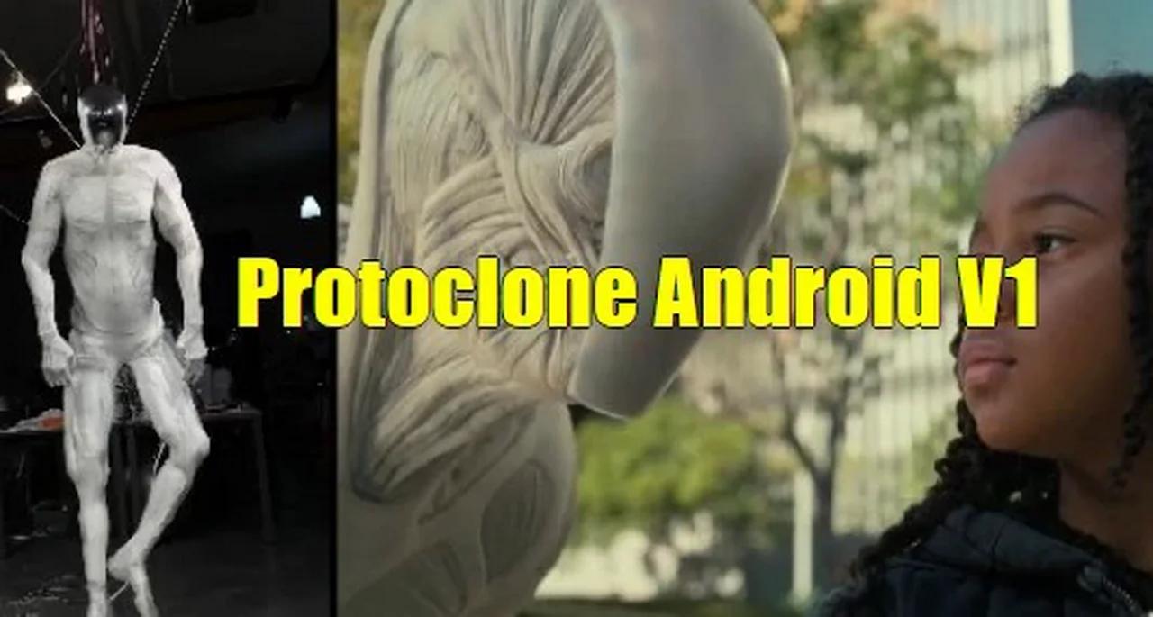 Protoclone Bipedal Musculoskeletal Android V1