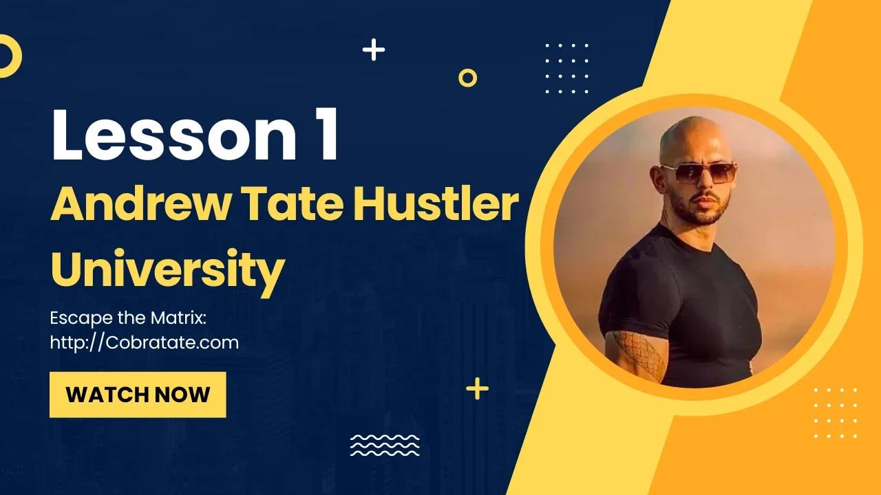 Andrew Tate | Lesson 1 Speed | Andrew Tate Hustlers University