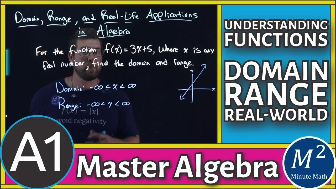 Mastering Functions: Domain, Range, and Real-Life Applications in Algebra 1