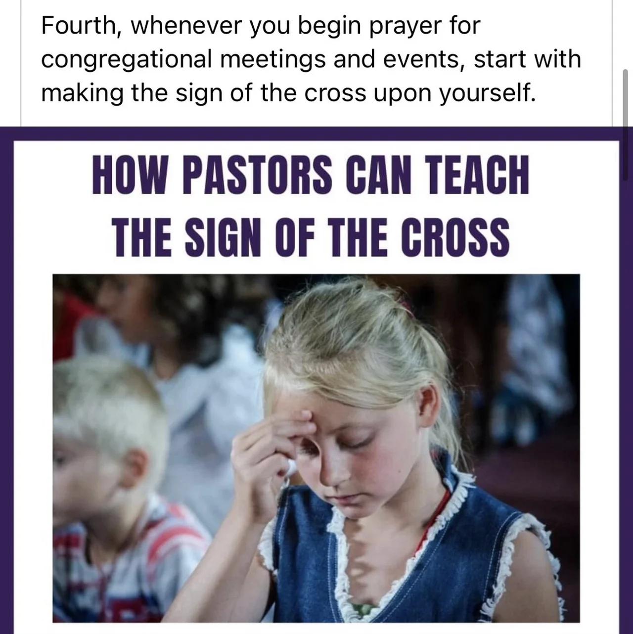 Games Denominations Play|The Sign of the Cross-Lutheran Version