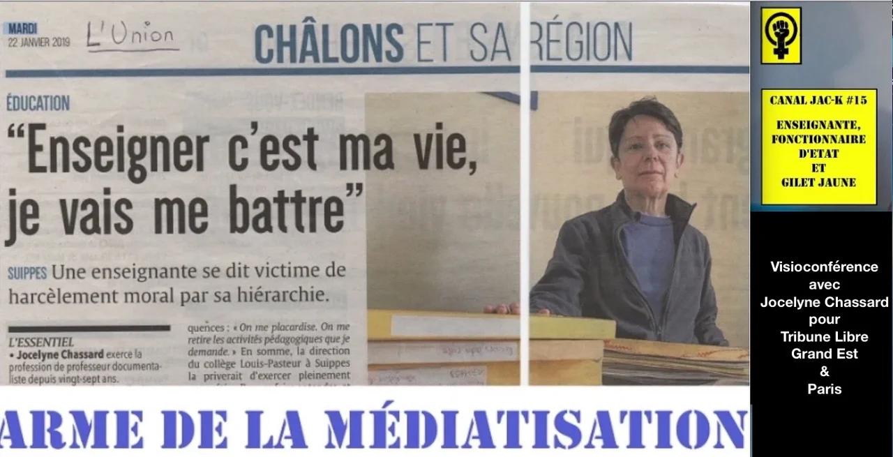 "Enseigner, c’est ma vie, je vais me battre" : Jocelyne Chassard, gilet ...