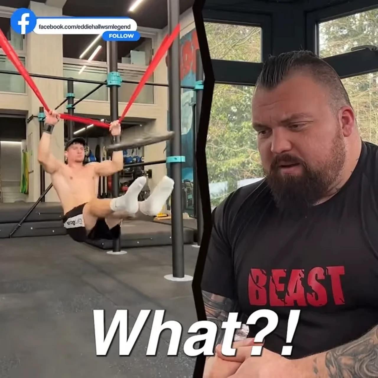 Somehow this guy has turned gravity off 🧐