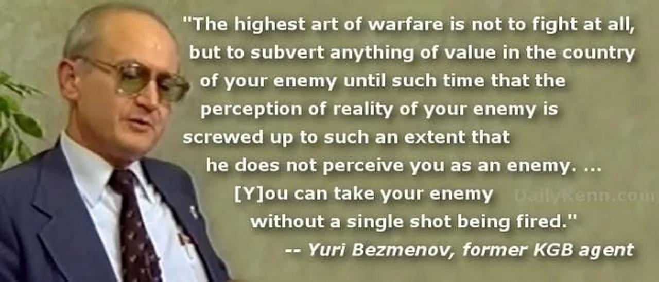 The Four Stages of Ideological Subversion /Yuri Bezmenov (1984)