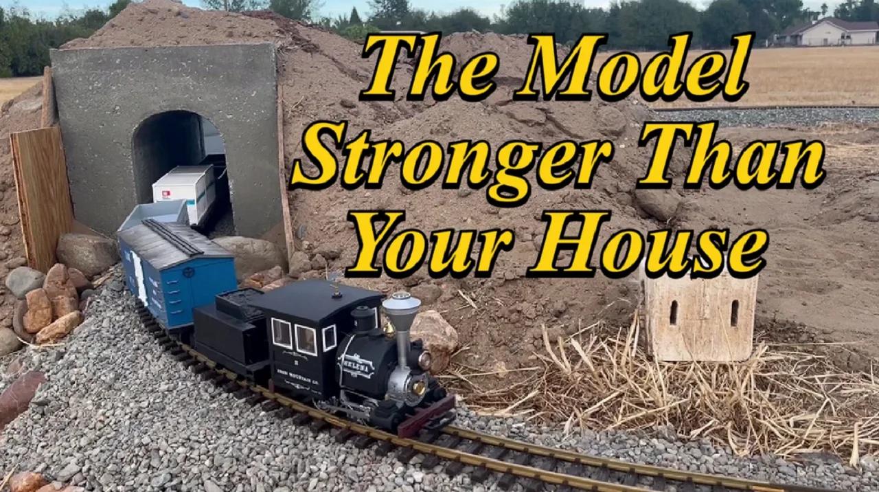 Building a Solid Concrete Model Railroad Tunnel