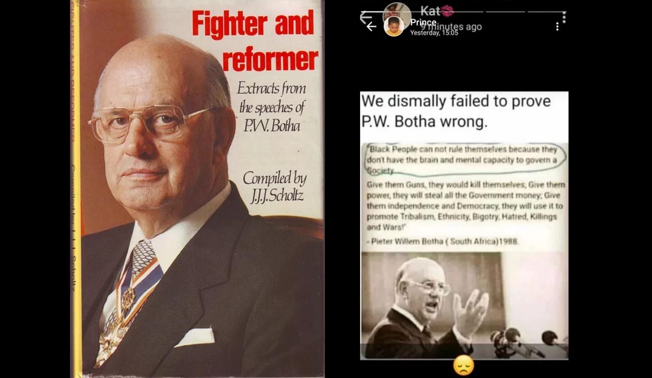 Loving Life: Jan's personal discussions with President PW Botha