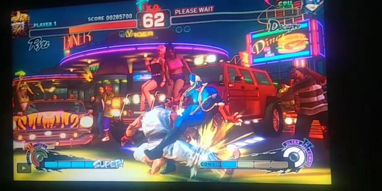 Ultra Streetfighter 4 Ryu Low Sweep Kick on Decapre Ko Ryona