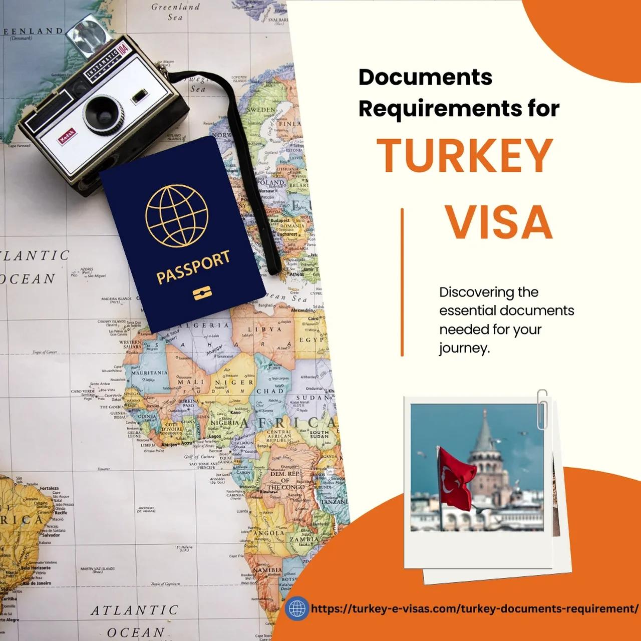 Documents requirements for Turkey Visa