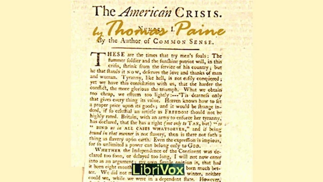 The American Crisis aka "The Crisis" by Thomas Paine Pt 1 of 2