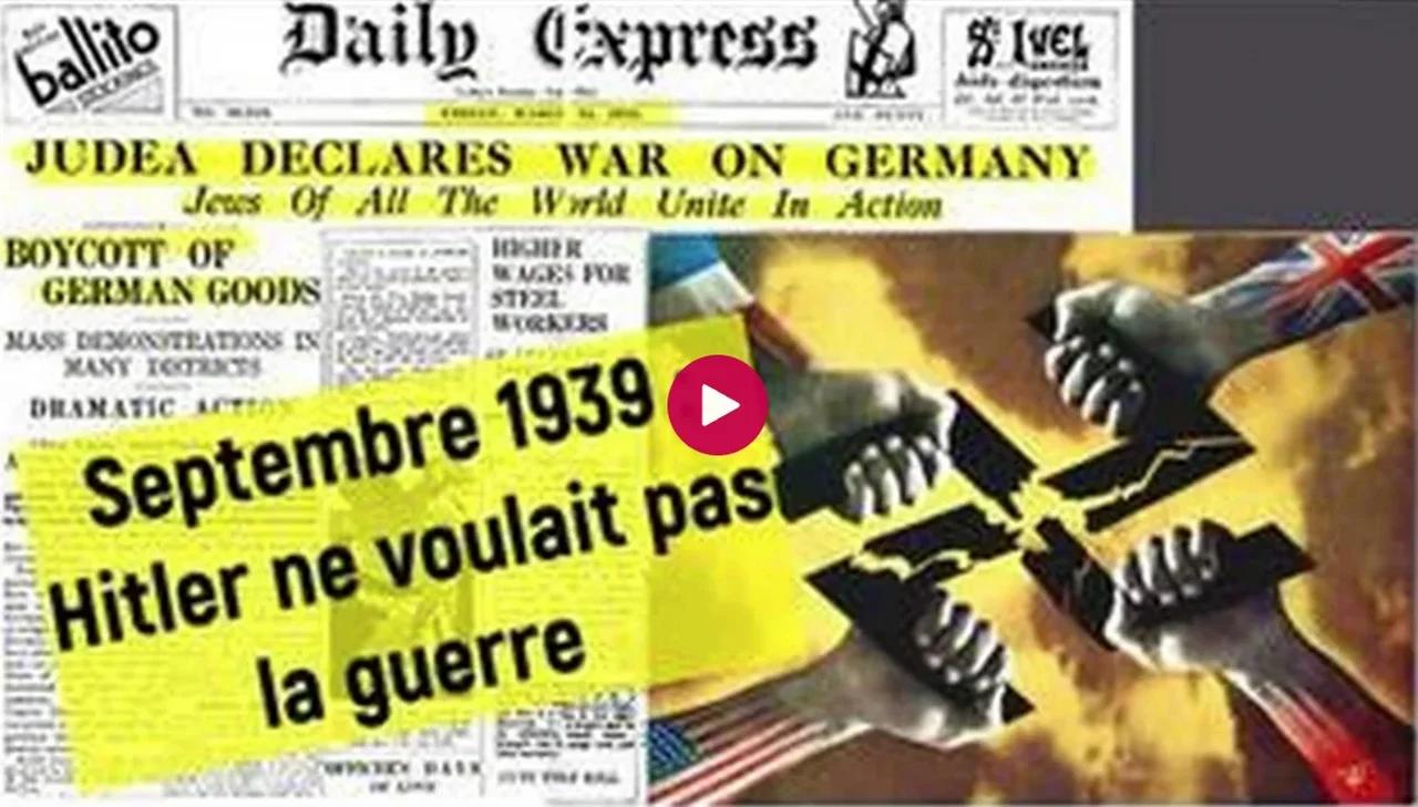 Septembre 1939 Hitler ne voulait pas la guerre - Vincent Reynouard