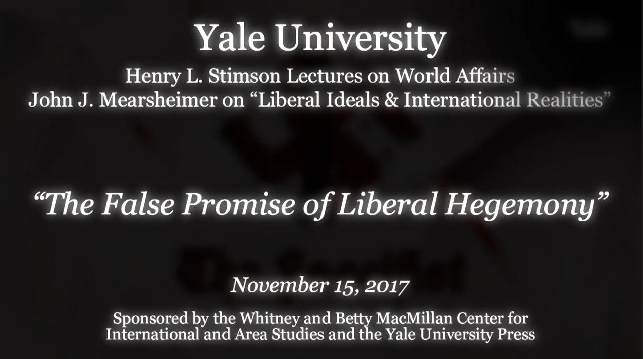 The False Promise of Liberal Hegemony