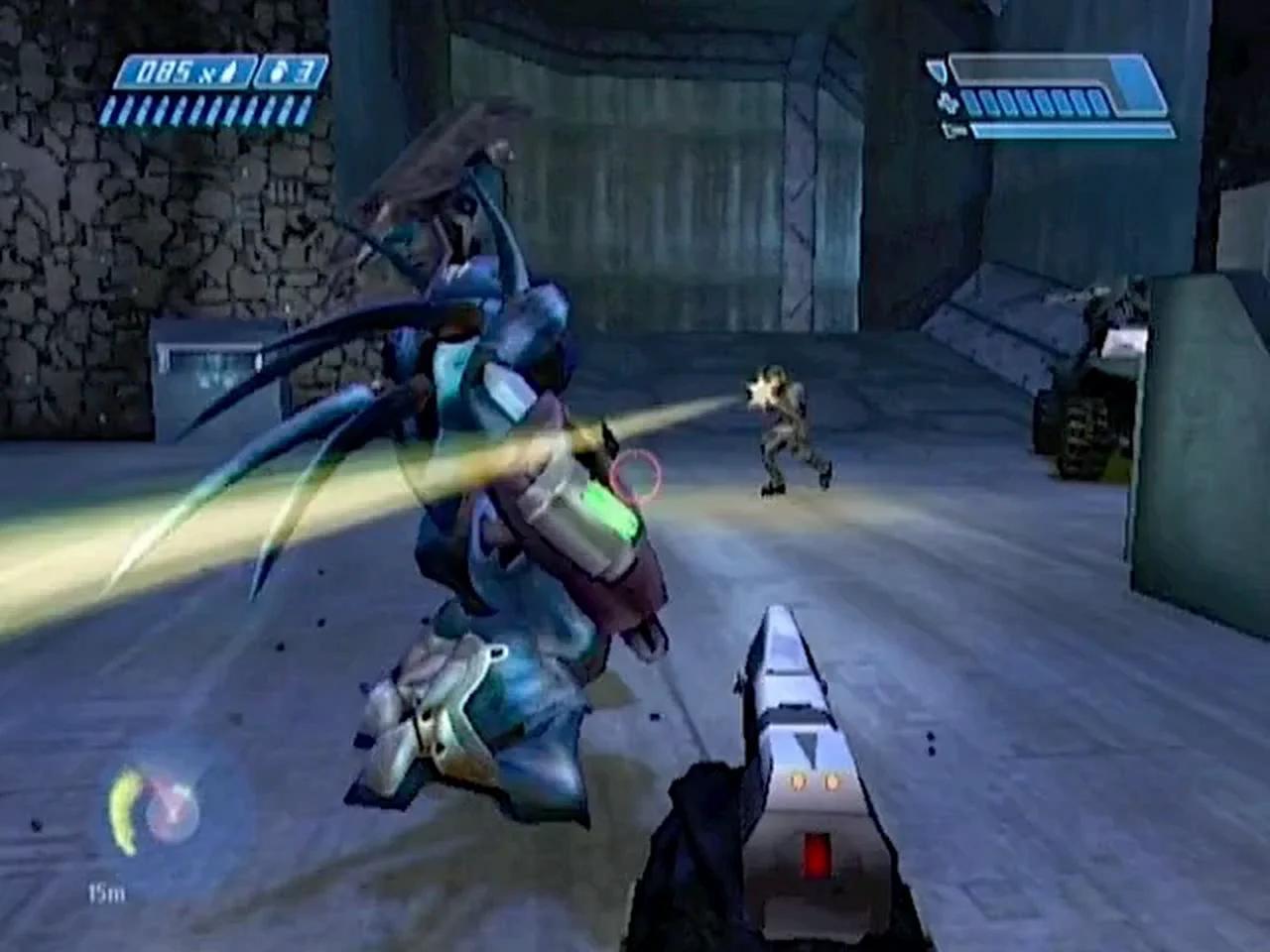 BCM50 - Cavern megabattle, bridge assault with pistol & plasma rifle ...