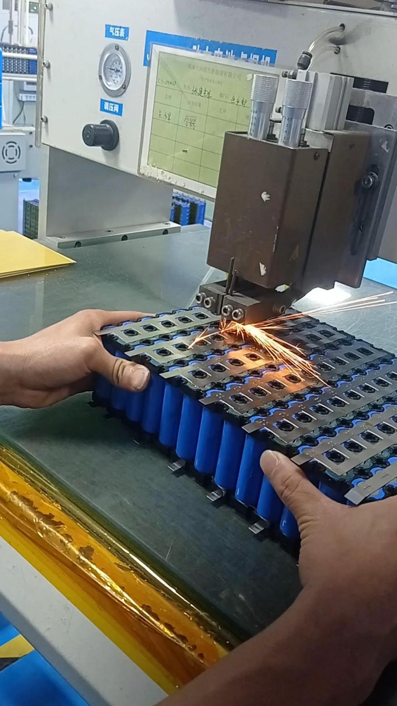 Soldering The Lithium Battery Cells.