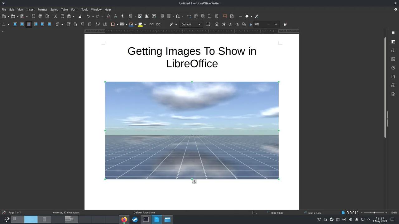 LibreOffice in Arch Linux: Trouble Displaying Images? Use Flatpak Instead!