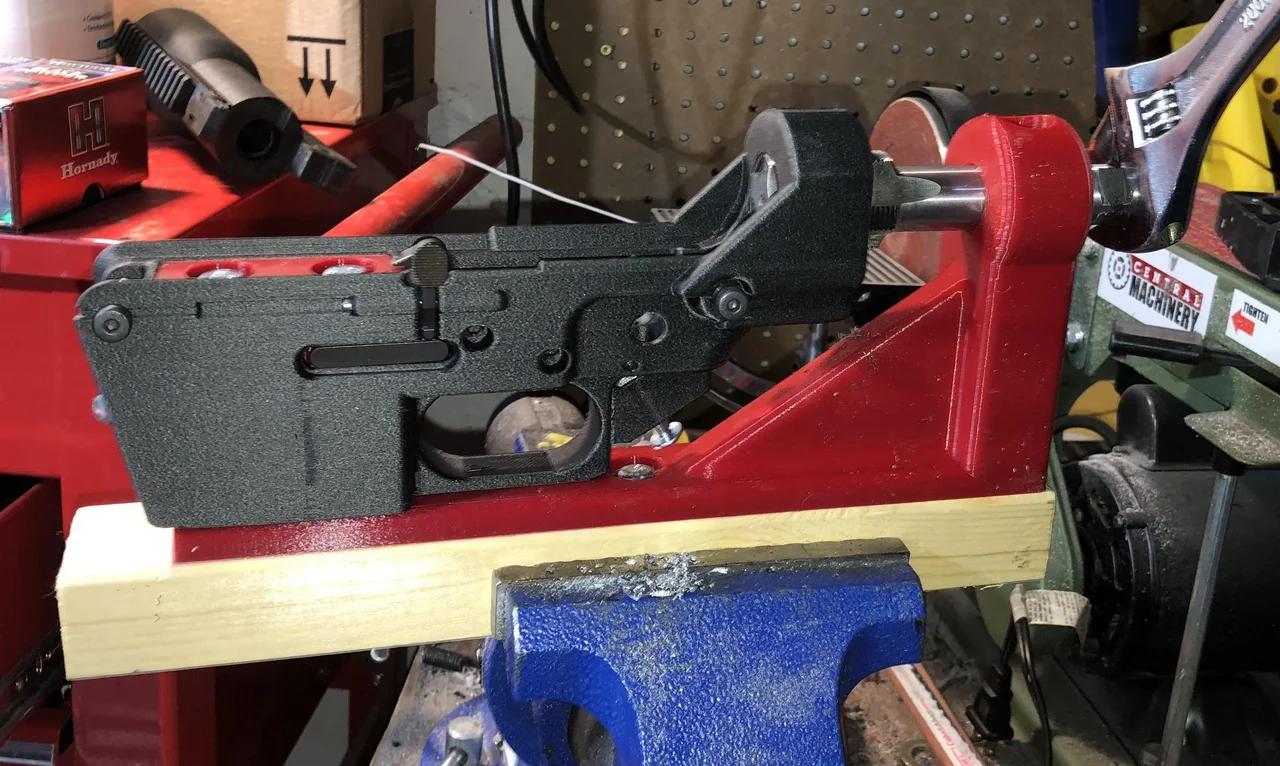 AR receiver extension threading jig