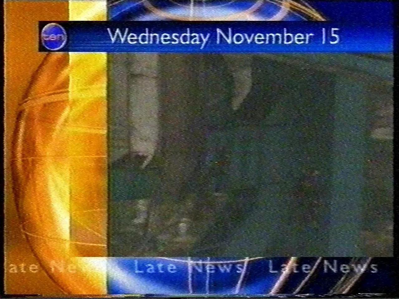 Ten Late News and Sports Tonight (ADS10, 15th November 2000)