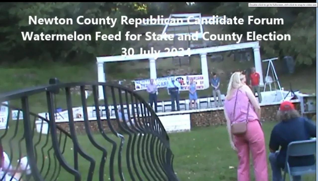 Mad Dog Musings 30 jew-lie 2024 Newton County Republicunt Watermelon feed