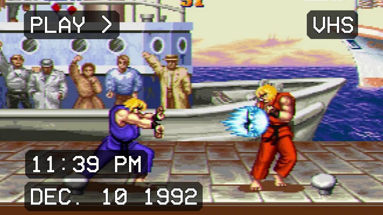 Street Fighter 2 (SNES) - VHS Shaders RetroArch