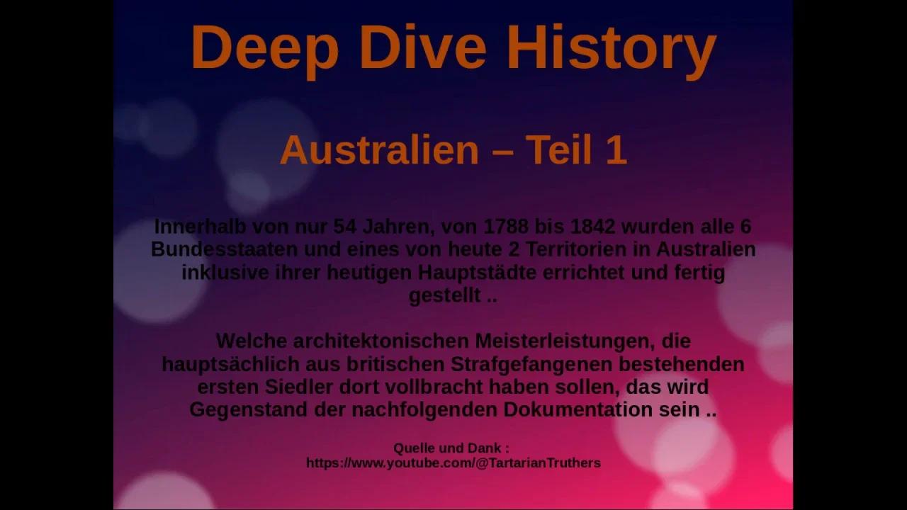 Deep Dive History – Australien – Teil 1