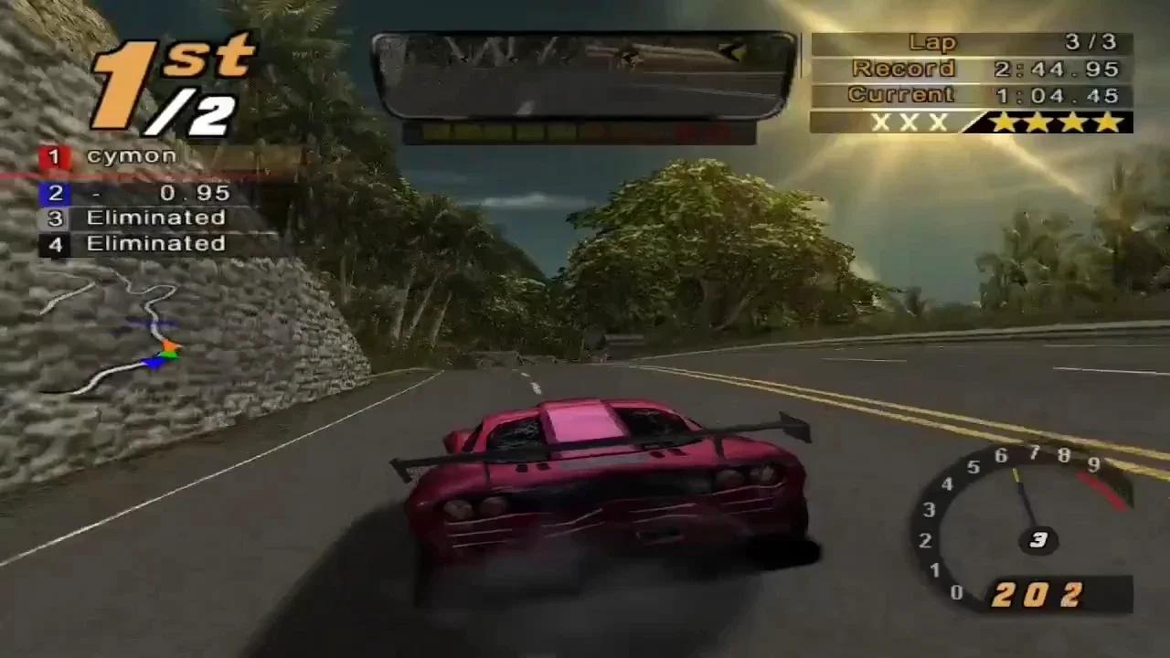 NFS HP2 for PS2 physics