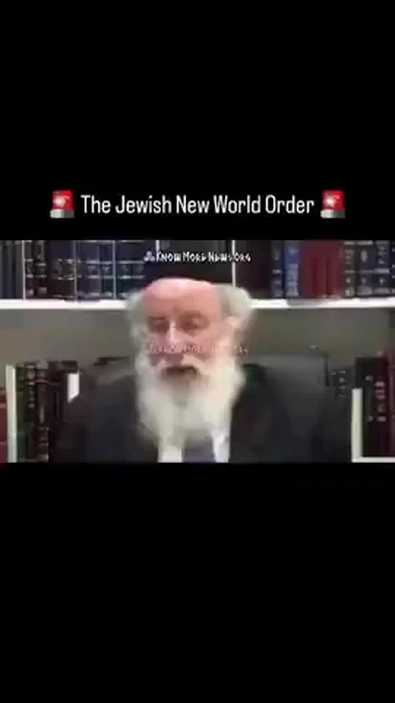 Jewish New World Order from the horses mouth