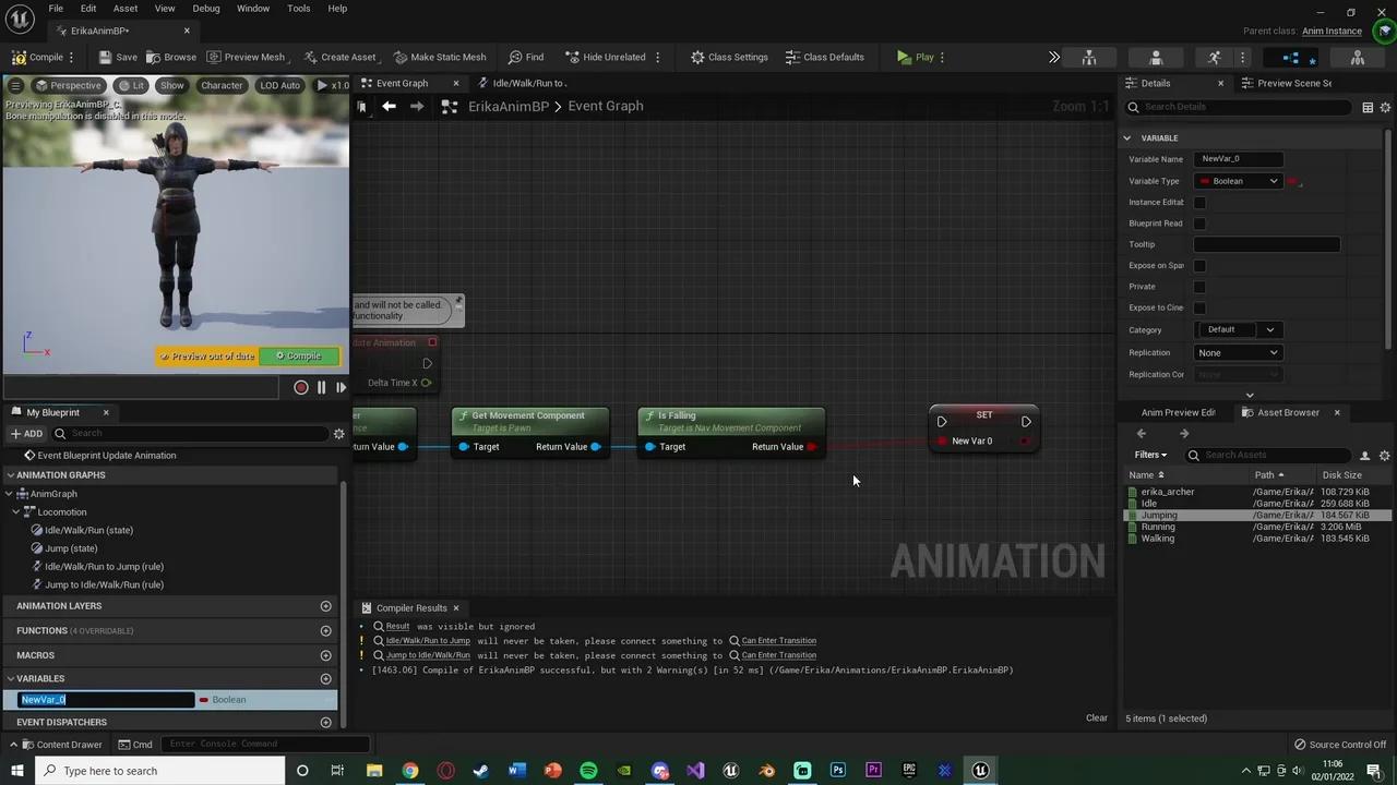 UE5 Tutorial: How To Make An Animation Blueprint That Animates A ...