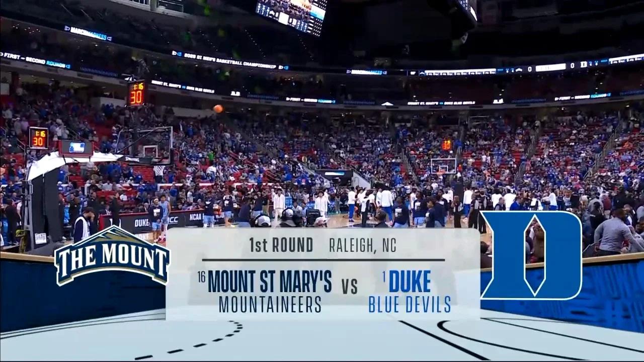 2025 Duke vs Mount St. Mary's NCAA Tournament
