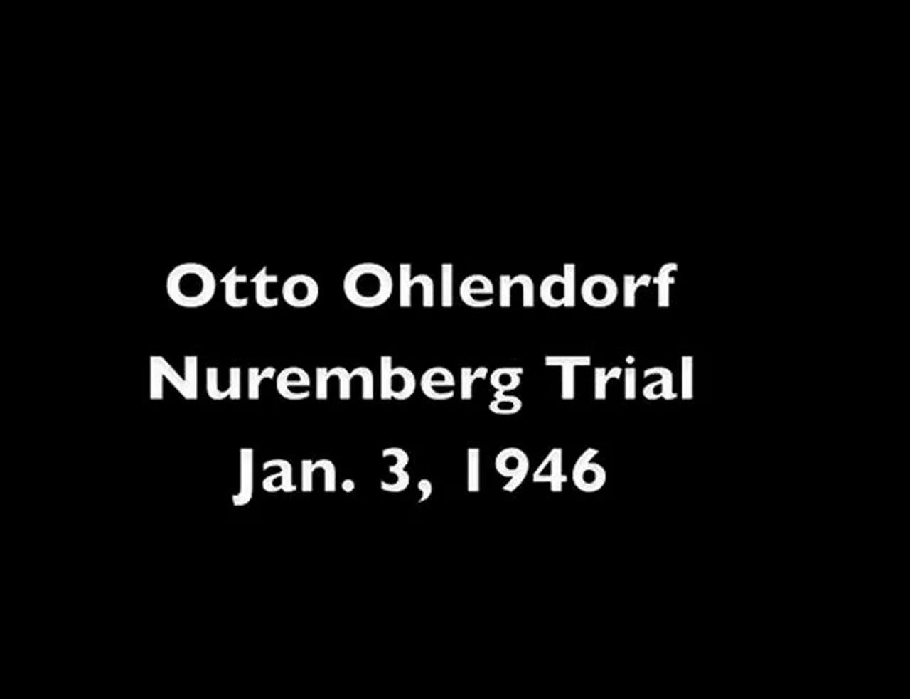 Nuremberg Day 26 (1946) Otto Ohlendorf (Nikitchenko)