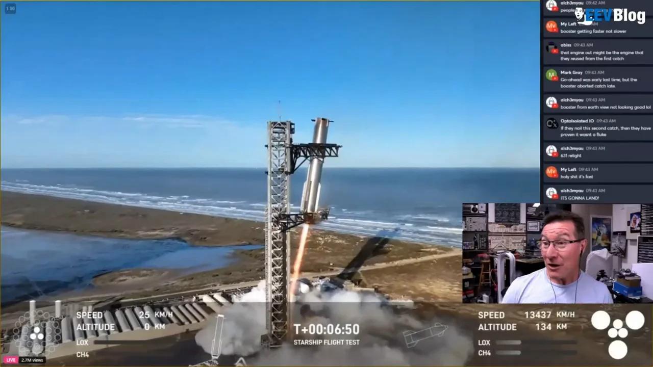 Starship 7th Flight Landing Reaction