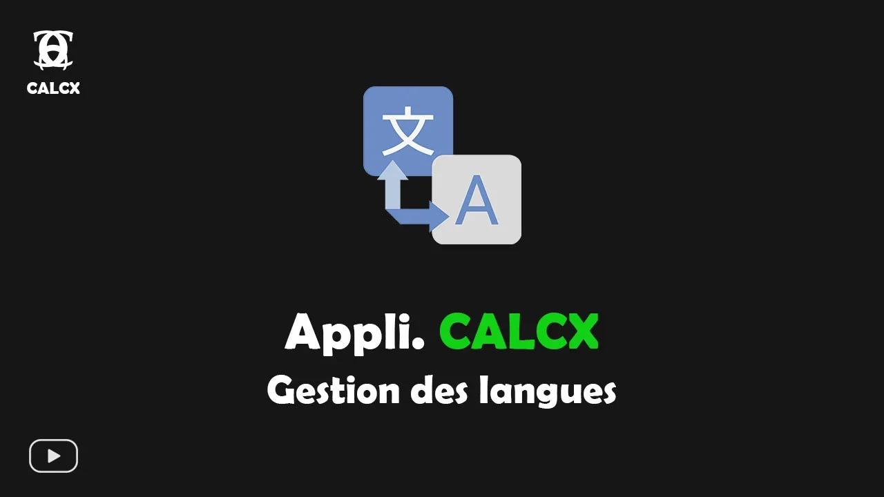 [ANCIENNE] Calcx - Gestion des langues