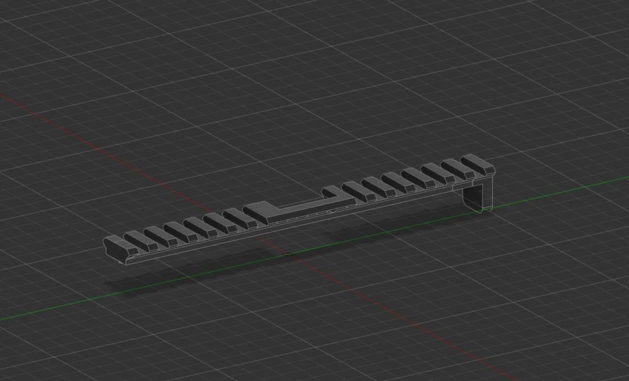 Front block Glock rail