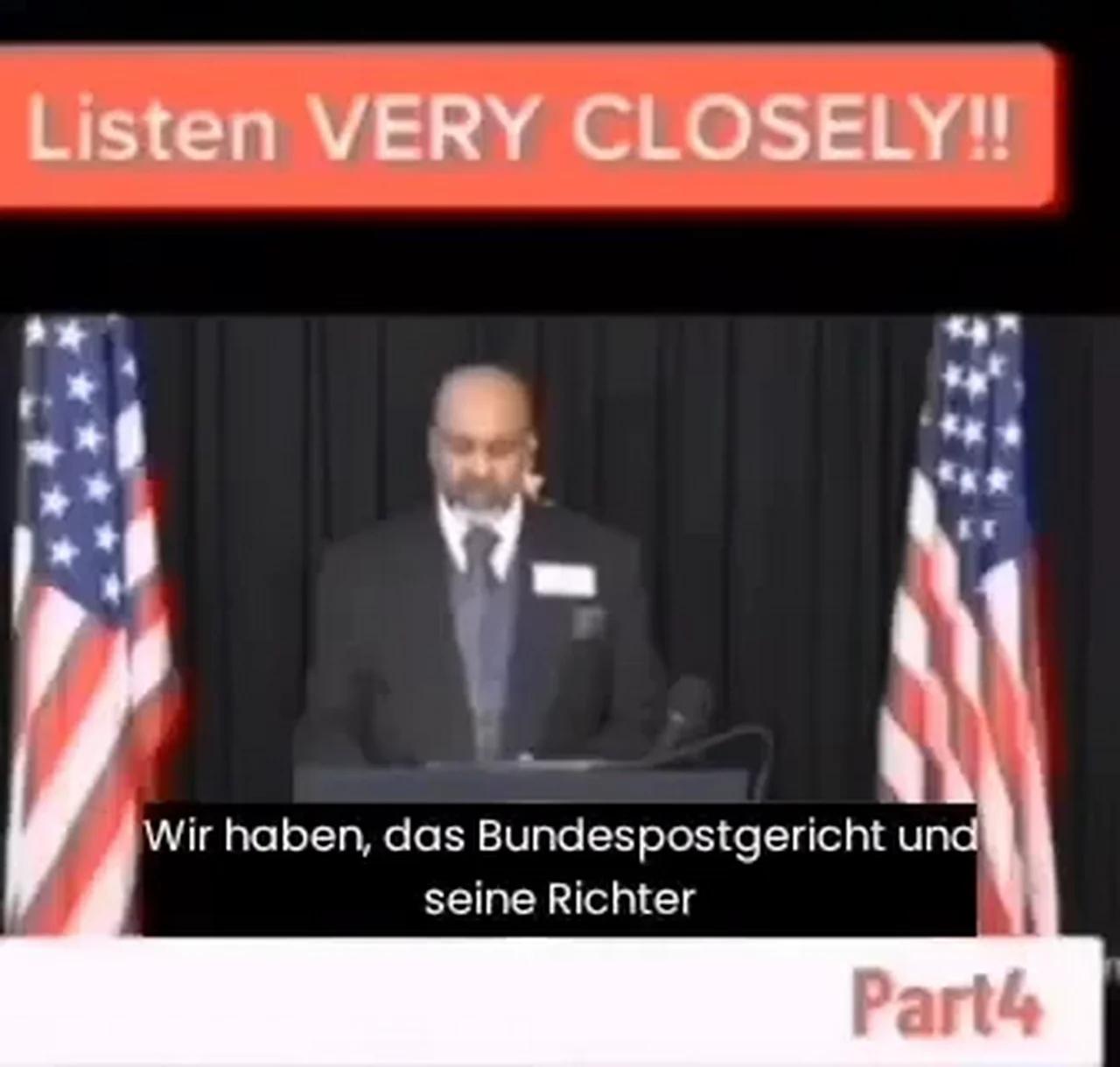 UPU - Generalpostmeister Mark Kishon spricht zur Welt.