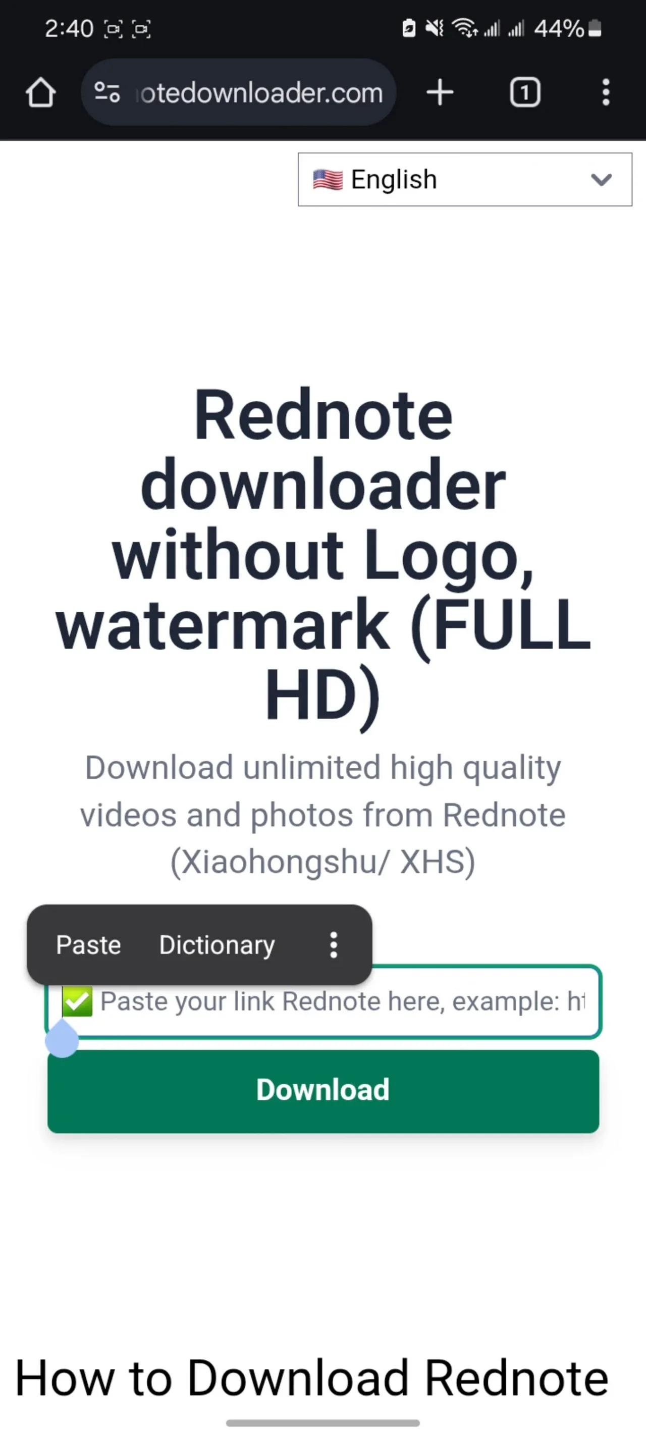 Rednote Video Downloader Browser Extension - Chrome, Safari, Firefox