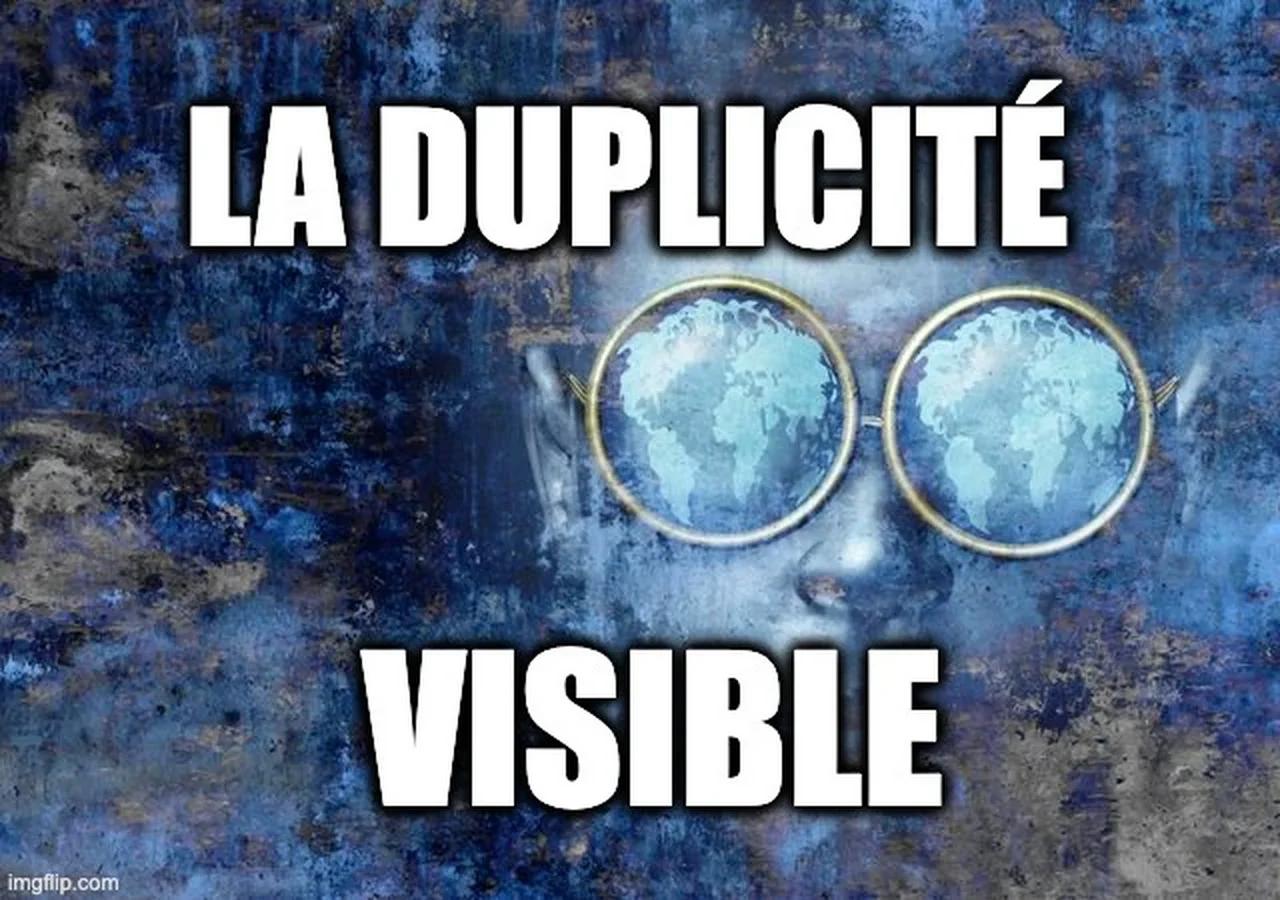 La duplicité mondialiste visible